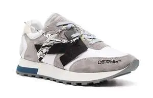 Off-White Logo Running Sneakers - Grey