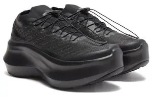 SALOMON Comme Des Garcons X Pulsar Platform Sneakers - Black/black/black