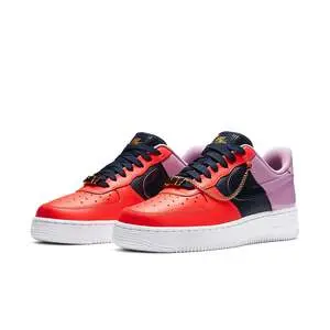 Nike Force 1 '07 "cuban Link" Sneakers - Redblackpurple