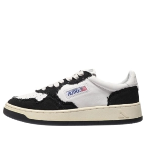 AUTRY Medalist Low Goatskin Sneakers - Black/white