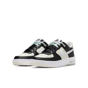 Nike Force 1 Low Lace-up Sneakers - Black/beige/white