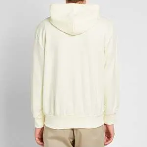 Play Comme Des Garcon Zip Hoodie With Red Heart Emblem - Ivory