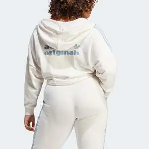 Adidas Originals Cropped V-neck Hoodie