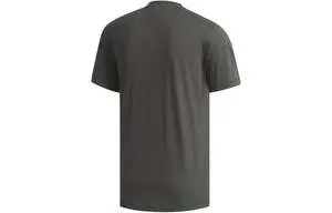 Adidas Round Neck Pullover Sports Short Sleeve Brown