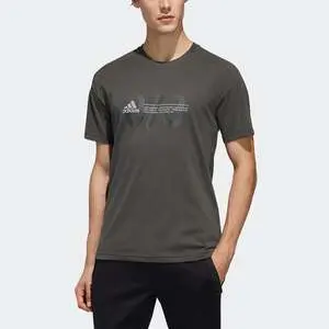 Adidas Round Neck Pullover Sports Short Sleeve Brown