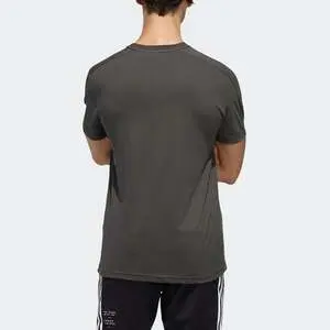Adidas Round Neck Pullover Sports Short Sleeve Brown