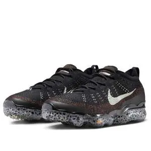 Nike Vapormax 2023 Flyknit 'safari' Sneakers - Black/light Silver/black