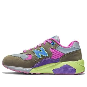 NEW BALANCE New Balance X Stray Rats 580 "Dark Moss" Sneakers Pink/green