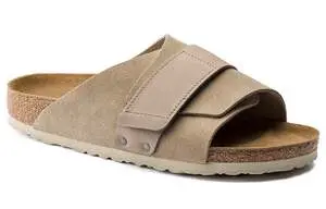 BIRKENSTOCK Kyoto Nubuck-suede Leather Sandals