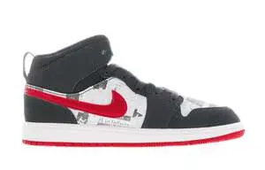 JORDAN 1 Mid Se 'newspaper Air Times' Sneakers
