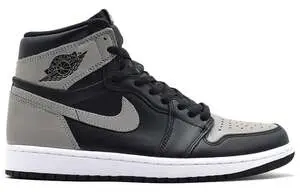 JORDAN Air 1 Retro High Og "shadow" 2018 - Black/medium Grey/white