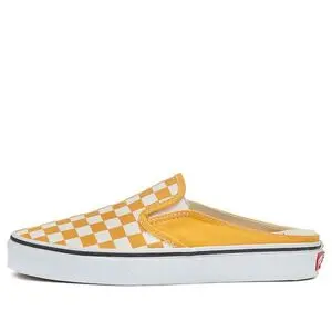 VANS Checkerboard Mule Slip-on Sneakers - Yellow/white
