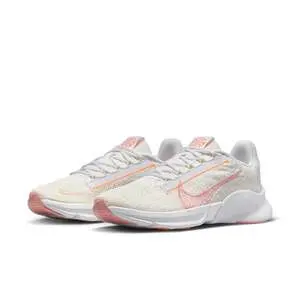 Nike Superrep Go 3 Flyknit Next Nature Athletic Shoes - Cream/pink