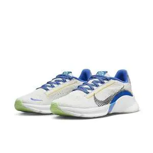 Nike Superrep Go 3 Flyknit Next Nature Training Shoes - White/blue