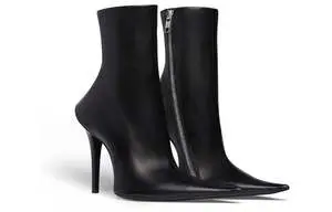 Balenciaga Witch 110mm Pointed Toe Zip-up Booties