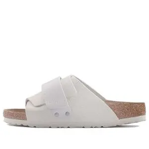 BIRKENSTOCK Kyoto Nubuck-suede Leather Sandals - White
