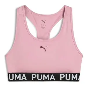 PUMA 4keeps Ribbed Mid-impact Sports Bra - Pink