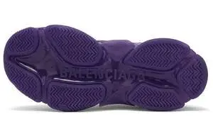 Balenciaga Triple S Clear Sole Sneakers - Purple/black