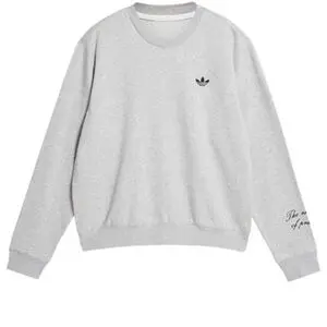 Adidas X Wales Bonner Long Sleeve Sweatshirt - Medium Grey Heather