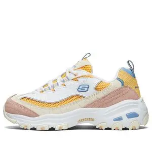 Sketchers D'lites 1.0 Low Top Sneakers - White/yellow