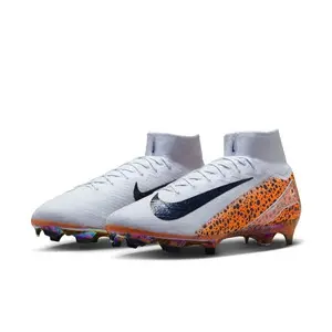 Nike Mercurial Superfly Elite Electric Pack 'olympic Safari' High-top Cleats - White/black/orange