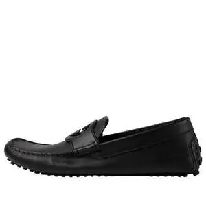 Gucci Leather Driver Shoes - Black