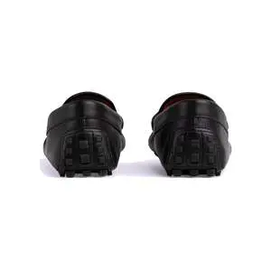 Gucci Leather Driver Shoes - Black