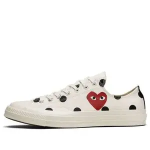 CONVERSE Comme Des Garcons X Chuck Taylor All Star 70 Low Polka Dot Sneakers - White/black