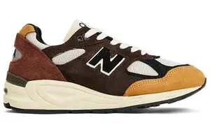 NEW BALANCE 990v2 Made In Usa Sneakers - Brown/beige/cream