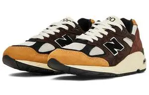 NEW BALANCE 990v2 Made In Usa Sneakers - Brown/beige/cream