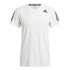 Adidas Casual Sports Training Running Short Sleeve - White