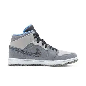 JORDAN 1 Mid Crater Grey University Blue Sneakers