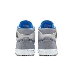 JORDAN 1 Mid Crater Grey University Blue Sneakers