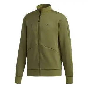 Adidas Wj Tt Swt Series Stand Collar Knit Jacket - Green