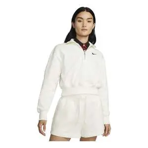 Nike Phoenix Fleece Cropped Sweatshirt - White
