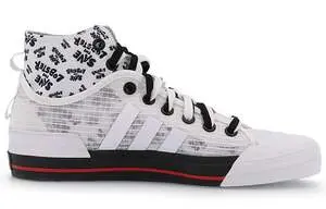 Adidas Nizza High Top Lace-up Sneakers - White/black