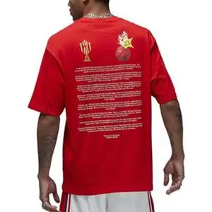 JORDAN Graphic T-shirt 'red - Red/multi-color