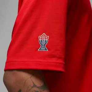 JORDAN Graphic T-shirt 'red - Red/multi-color