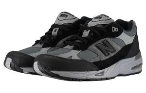 NEW BALANCE 991 Lace-up Sneakers - Black/grey