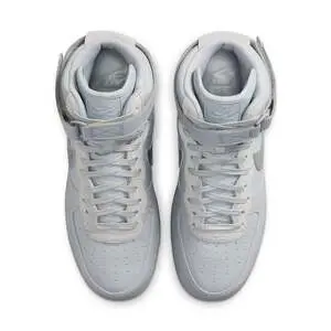 Nike Force 1 High '07 Premium Shoes - Wolf Grey/volt/metallic Silver