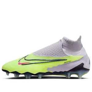 Nike Phantom Gx Elite Gripknit Df Fg Football Boots - Barely Volt/barely Grape/gridiron