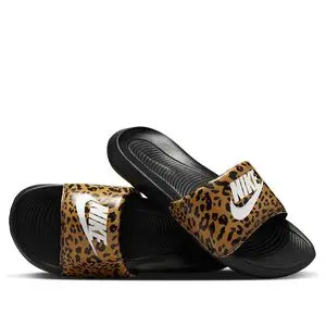 Nike Victori One Printed Slide Cheetah Print - Black/leopard