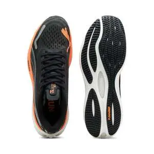 PUMA Velocity Nitro 3 Running Shoes - Black/silver/neon Citrus