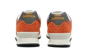 NEW BALANCE 574 "orange Burst" Lace-up Sneakers - Orange/white