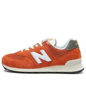 NEW BALANCE New Balance 574 "Orange Burst" Lace-Up Sneakers Orange/white