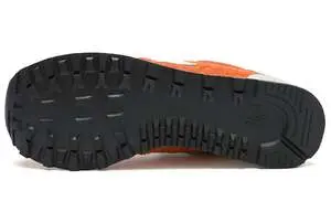 NEW BALANCE 574 "orange Burst" Lace-up Sneakers - Orange/white