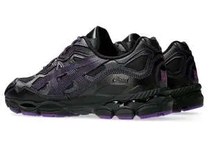 Asics X Needles Gel-nyc "black Purple" Sneakers - Black/purple