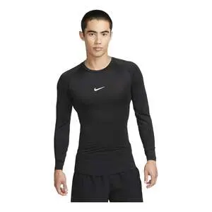 Nike Pro Dri-fit Long Sleeve Fitness Top - Black/multi-color