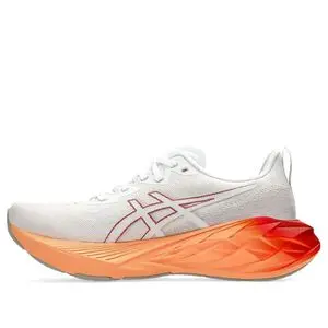Asics Novablast 4 Lace-up Athletic Sneakers - White/orange/red