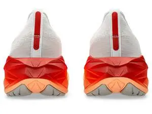 Asics Novablast 4 Lace-up Athletic Sneakers - White/orange/red